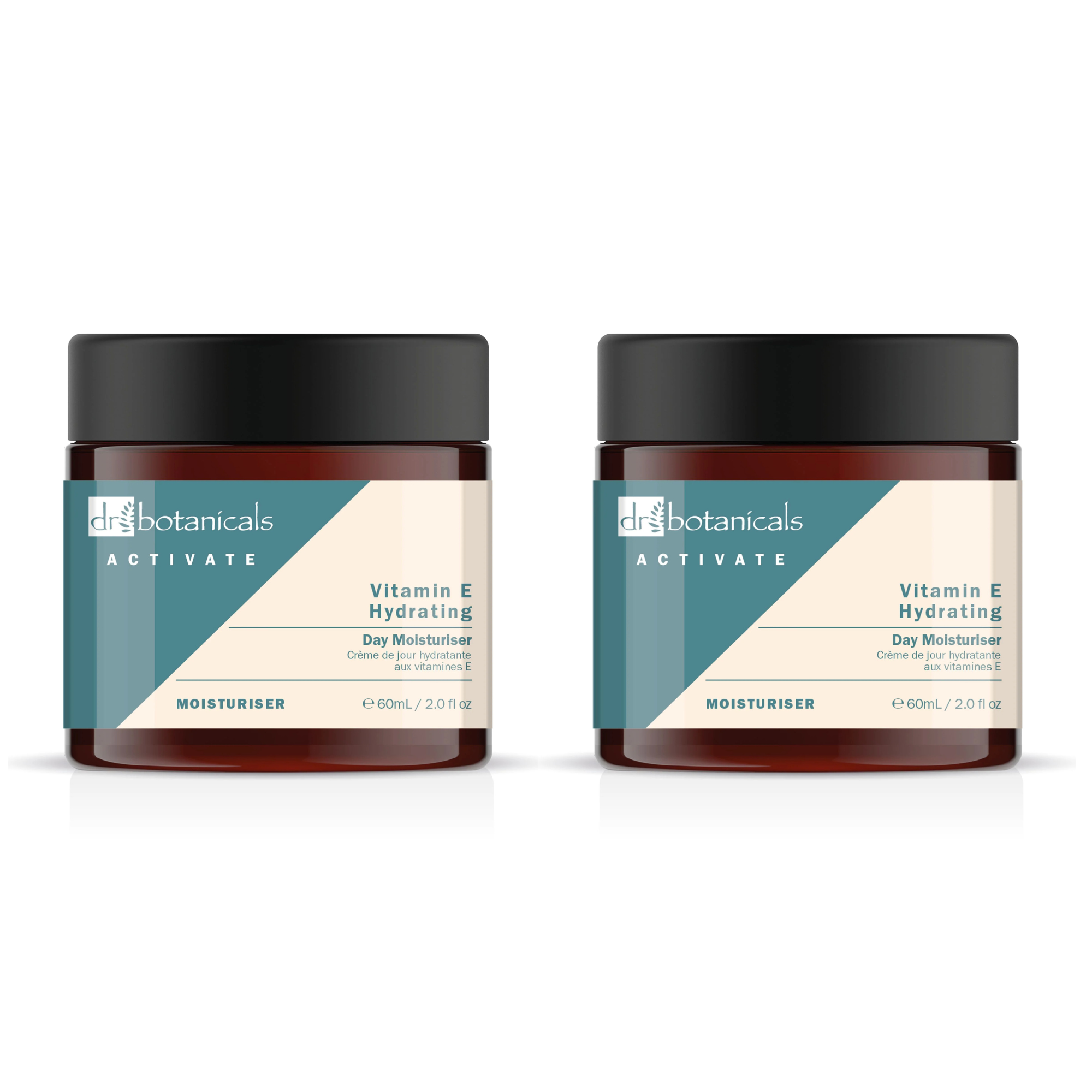 Dr Botanicals Activate Vitamin E Hydrating Day Moisturiser 60ml Twin V